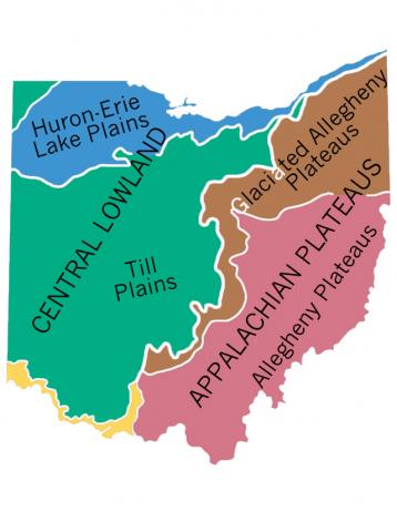 OhioGeographicRegions.jpg | State Symbols USA